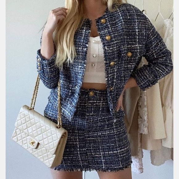 Zara | Jackets & Coats | Nwt Zara 2 Piece Tweed Jacket And Skirt Set | Poshmark